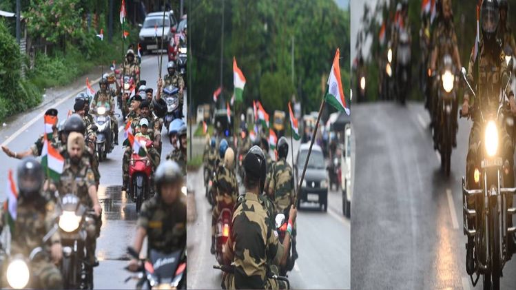 Motorcycle rally by 200 Bn BSF spreads patriotic spirit ahead of 79th ...