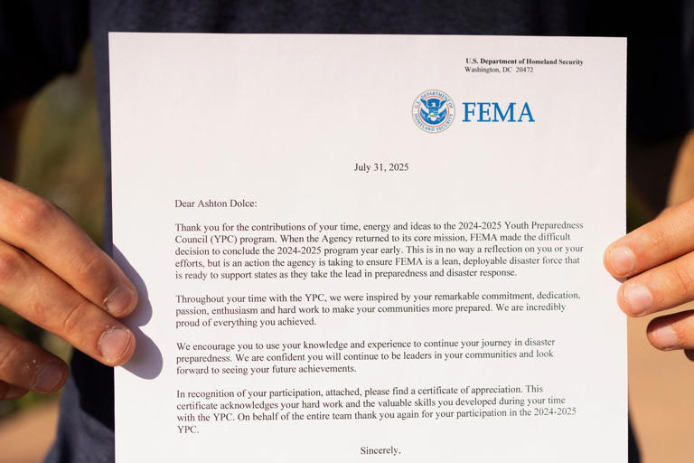 FEMA abruptly disbands youth advisory council, but students say their ...