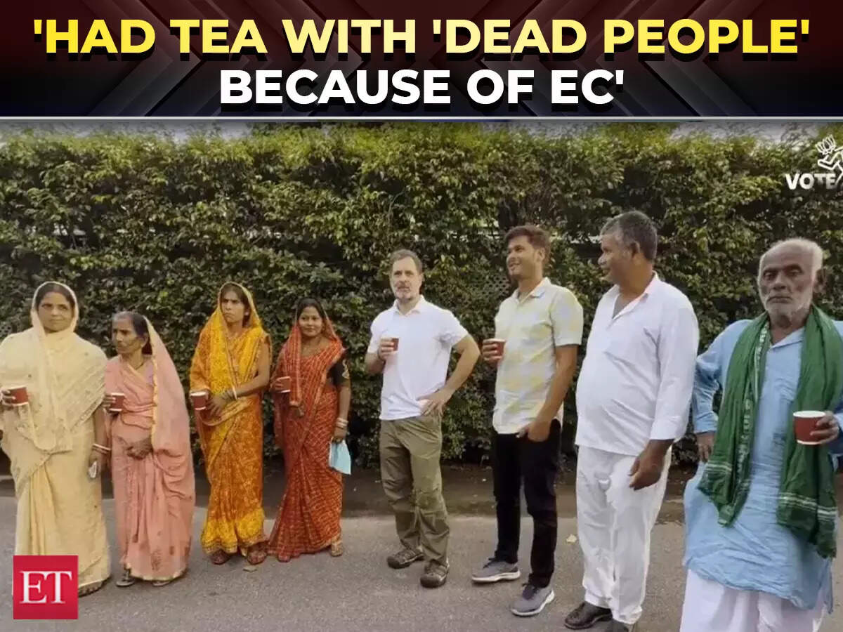 Bihar voter list row: 'Had tea with 'dead people'...,' Rahul Gandhi ...