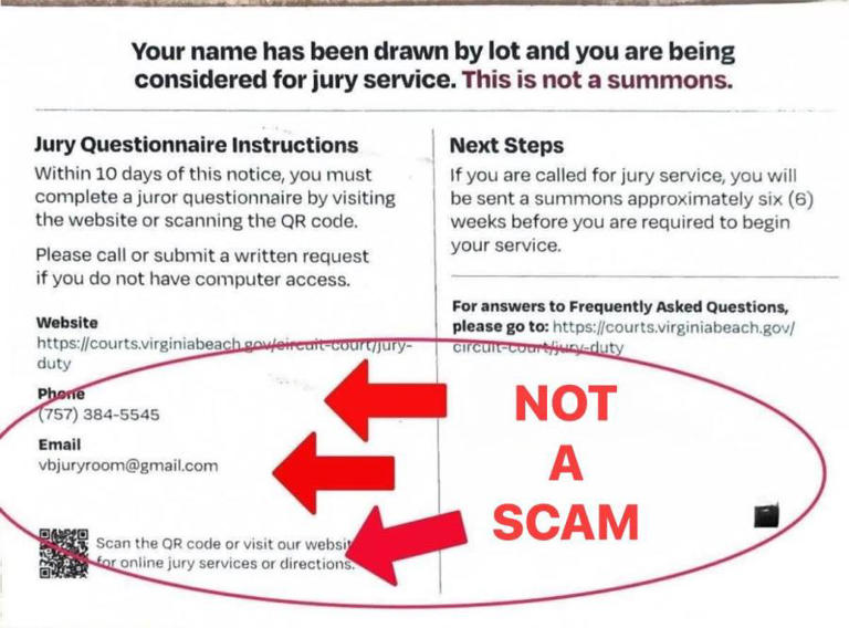 Virginia Beach Sheriff’s Office introduces new jury duty notification ...