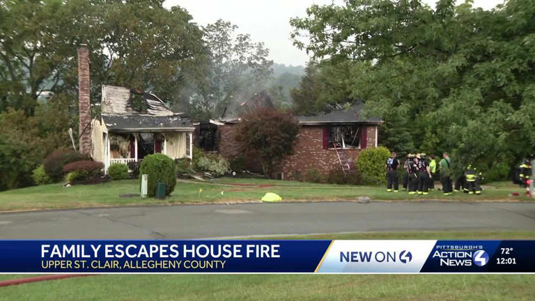 Family escapes fire after being alerted by dog in Upper St. Clair