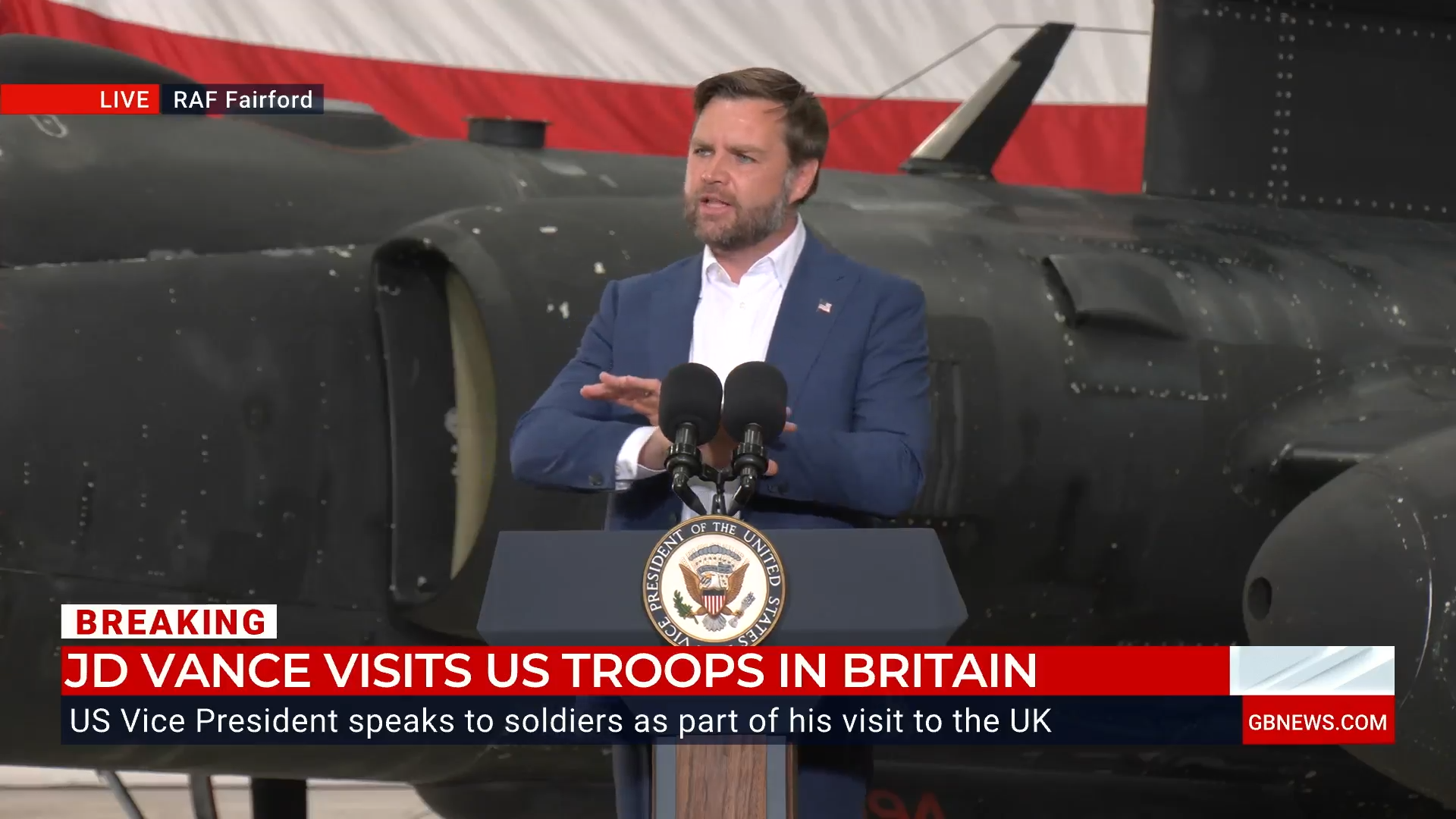 JD Vance outlines UK-US mission for 'peace and prosperity' in Ukraine and Russia as he hails troops