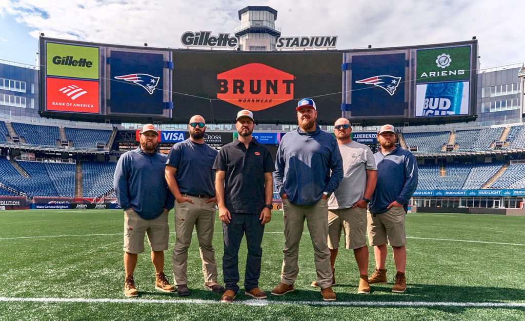 EXCLUSIVE: Brunt to Outfit Gillette Stadium Field Crew as Part of ...