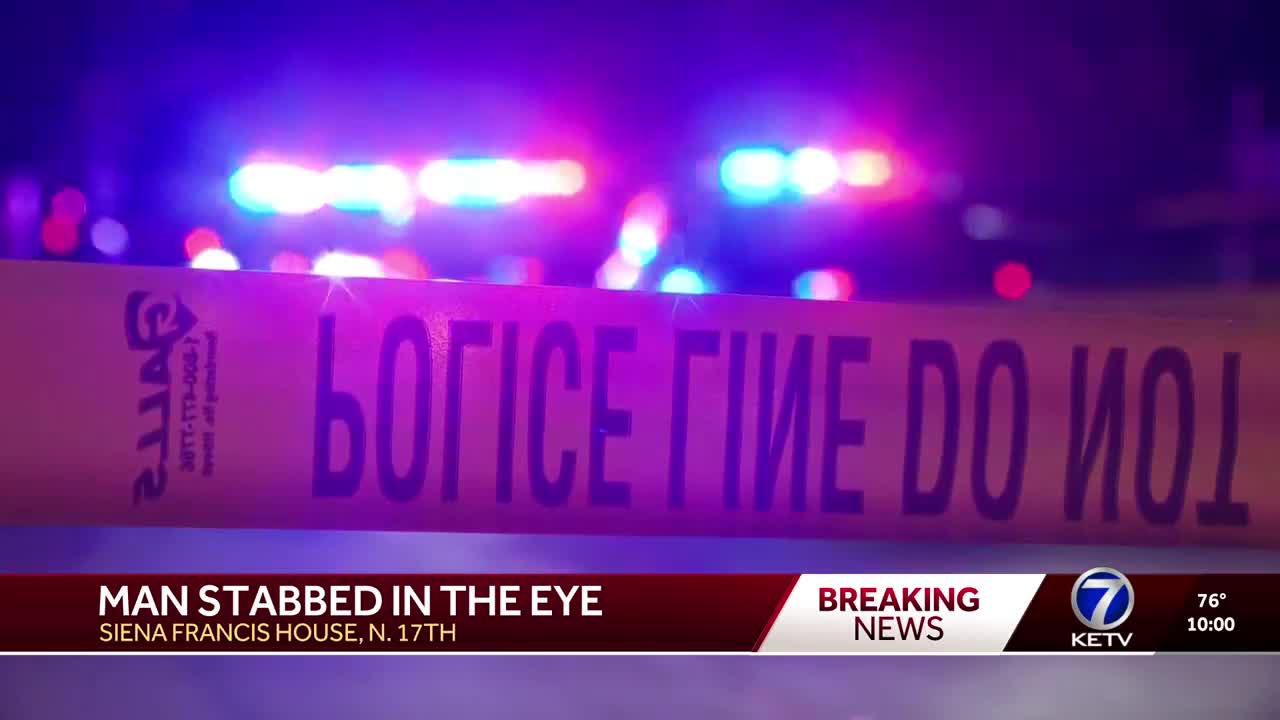 One person taken to the hospital after getting stabbed in the eye