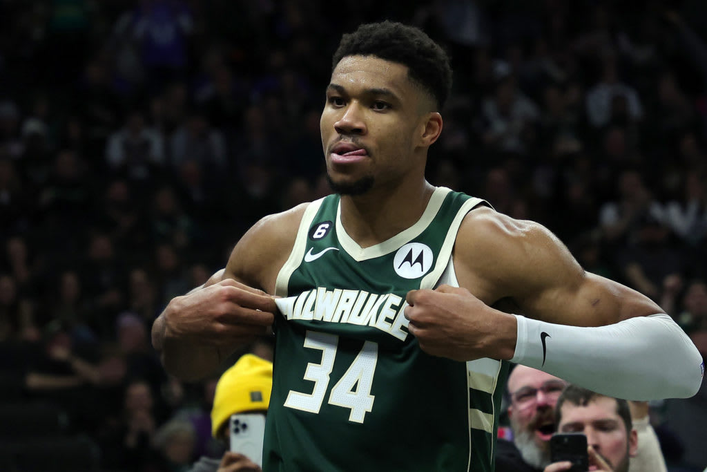 Kevin Garnett explains when he first noticed Giannis, saying ‘he looked ...
