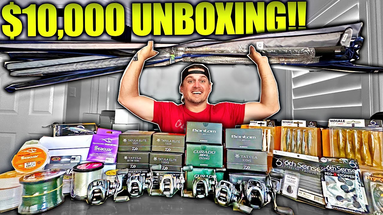 Ten-thousand-dollar fishing unboxing features rare gear