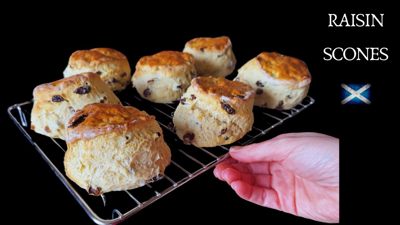 Raisin Scones | Traditional British Scones Recipe