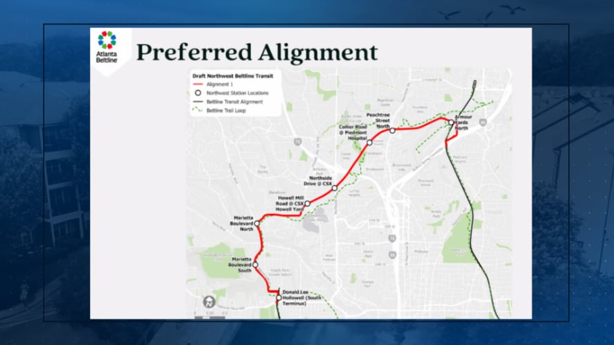 Atlanta BeltLine proposes new plan that includes light rail again