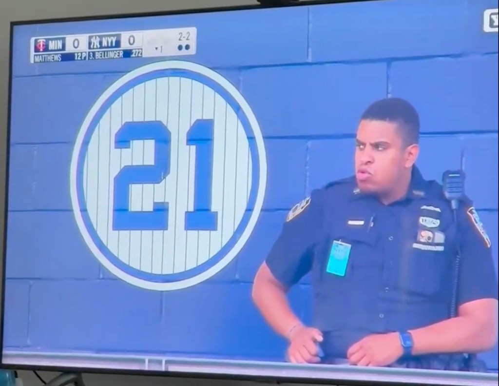 NYPD cop instantly goes viral after he’s spotted on camera in awkward ...