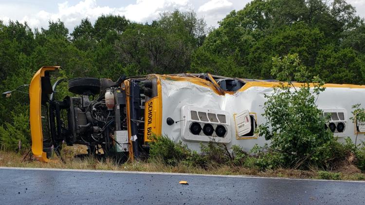 Multiple injuries reported after bus rollover crash in Travis County