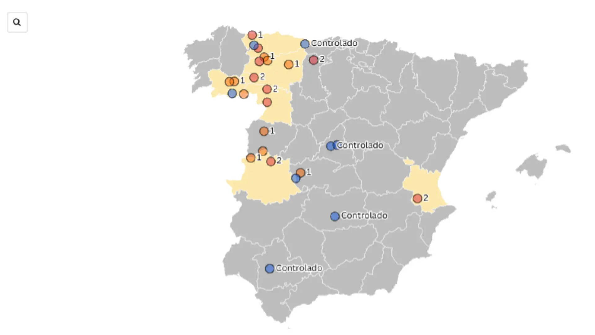 Mapa de los incendios en España activos, en directo: consulta si hay ...