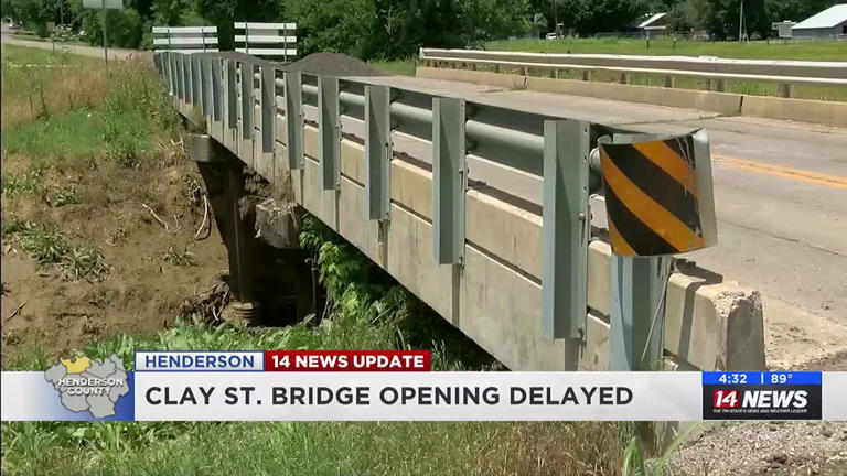 Henderson bridge reopening delayed