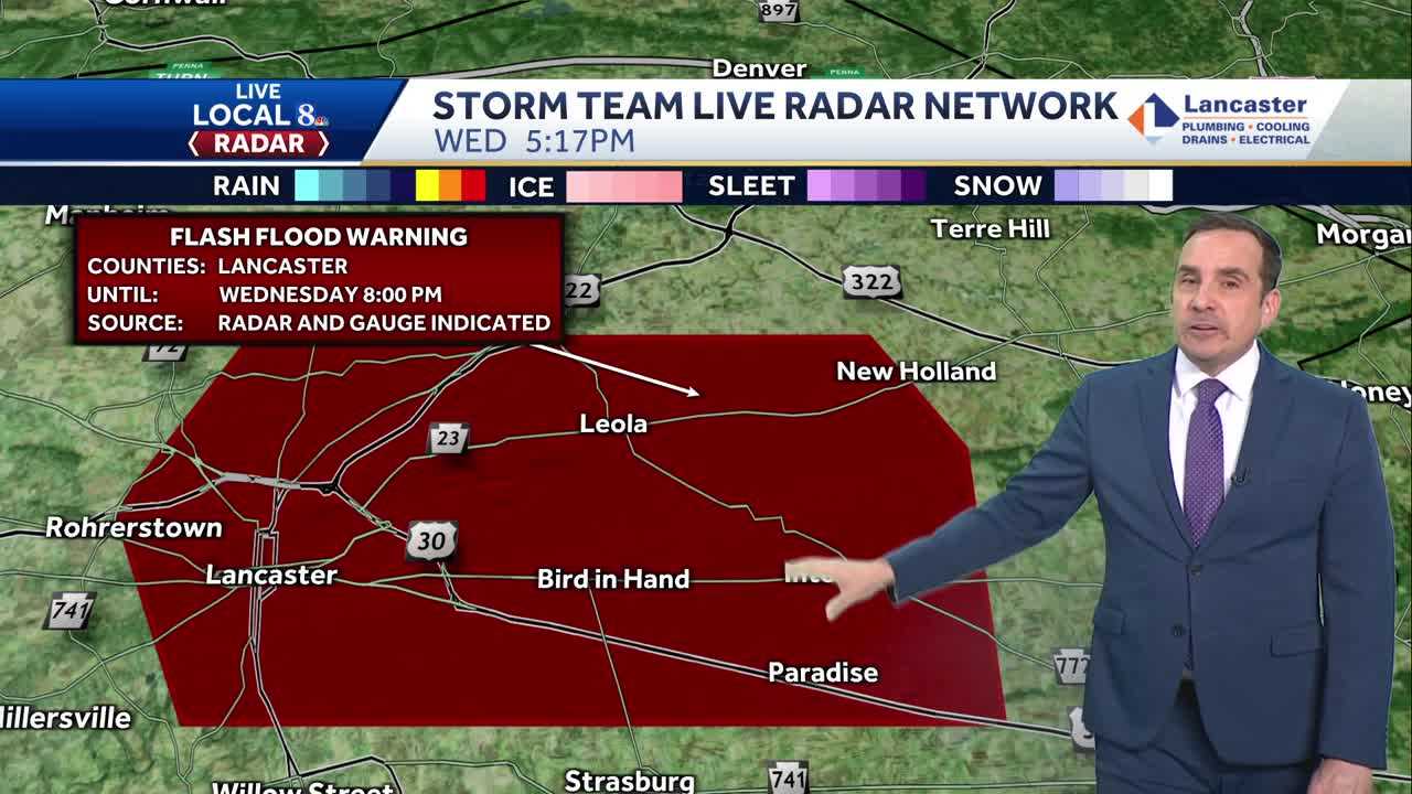Flash Flood Warning issued for Lancaster County