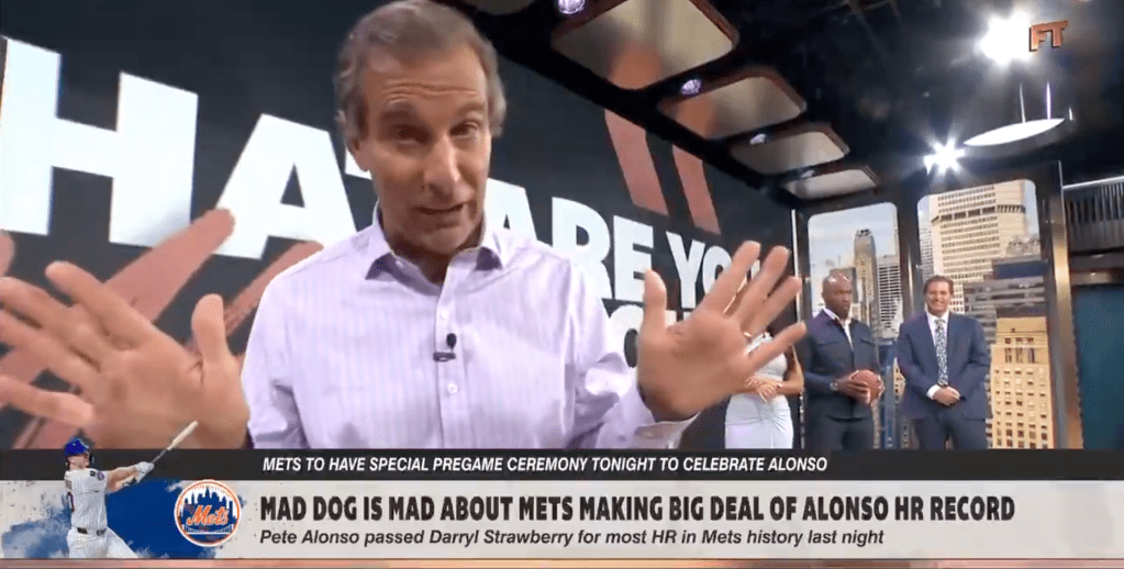 Chris Russo furious over Pete Alonso Mets record hoopla — and Gary ...