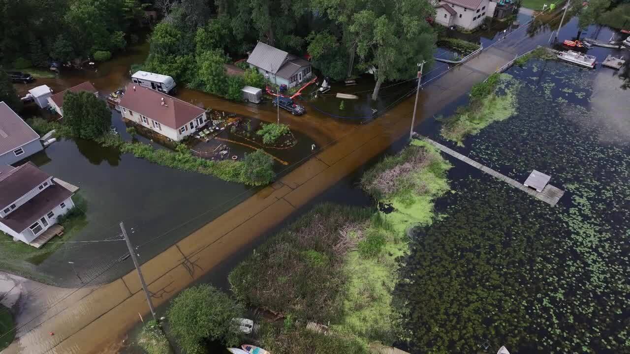SKYFOX: Bark Lake flooding, Millpond Dam concerns in Waukesha County