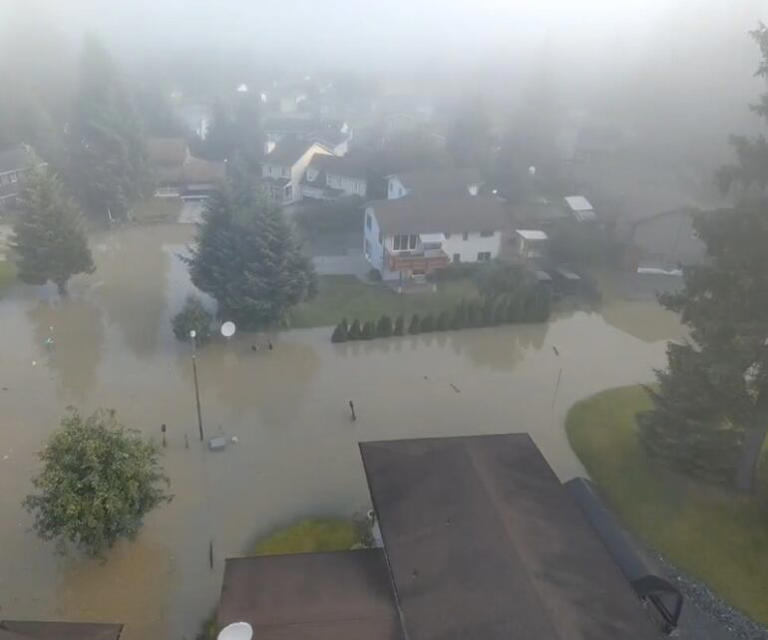 LIVE: Mendenhall River reaches record levels, now slowly dropping