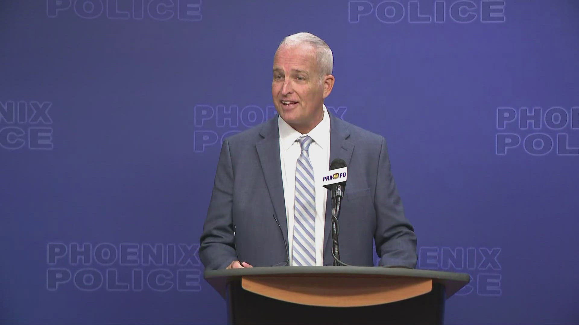 Phoenix Police Chief Matt Giordano's first official press conference