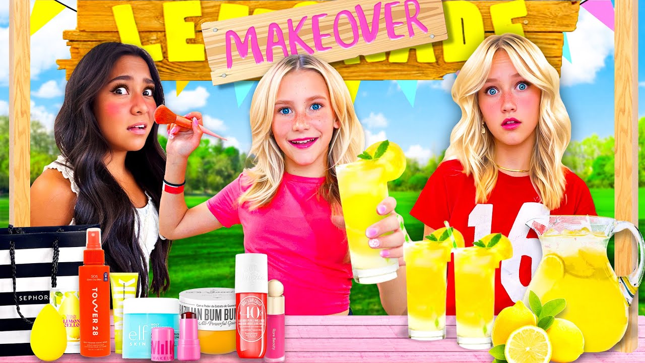 We turned our lemonade stand into a beauty hub! 🍋💄