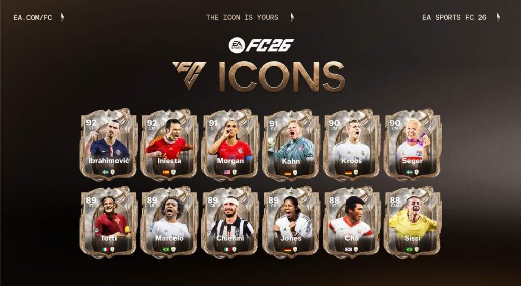 The FC 26 ICONs Are Here, and They’re Bringing Zlatan, Morgan, and More ...