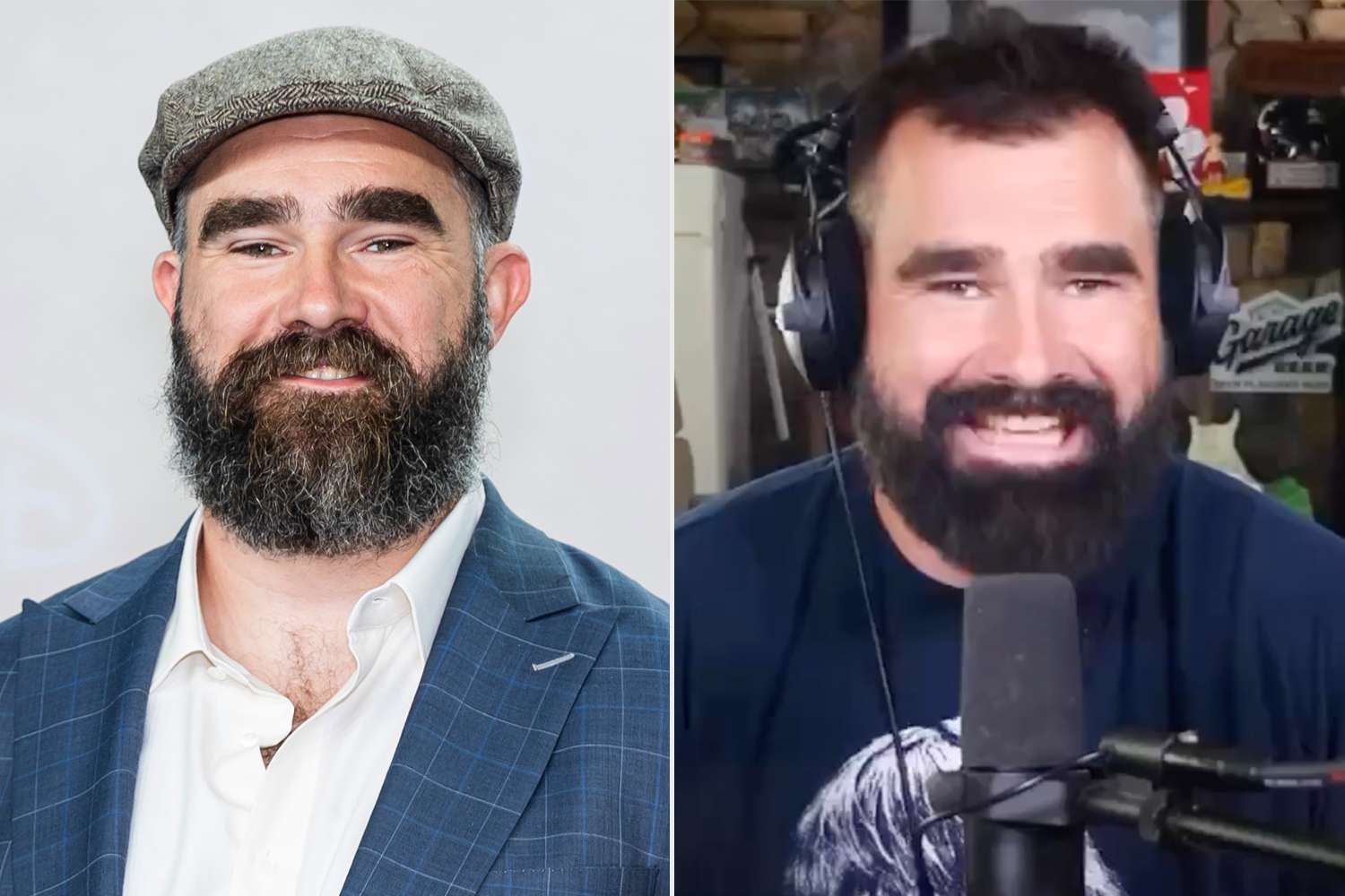 Jason Kelce Defends Dyeing His Gray Beard After Revealing His Refreshed ...