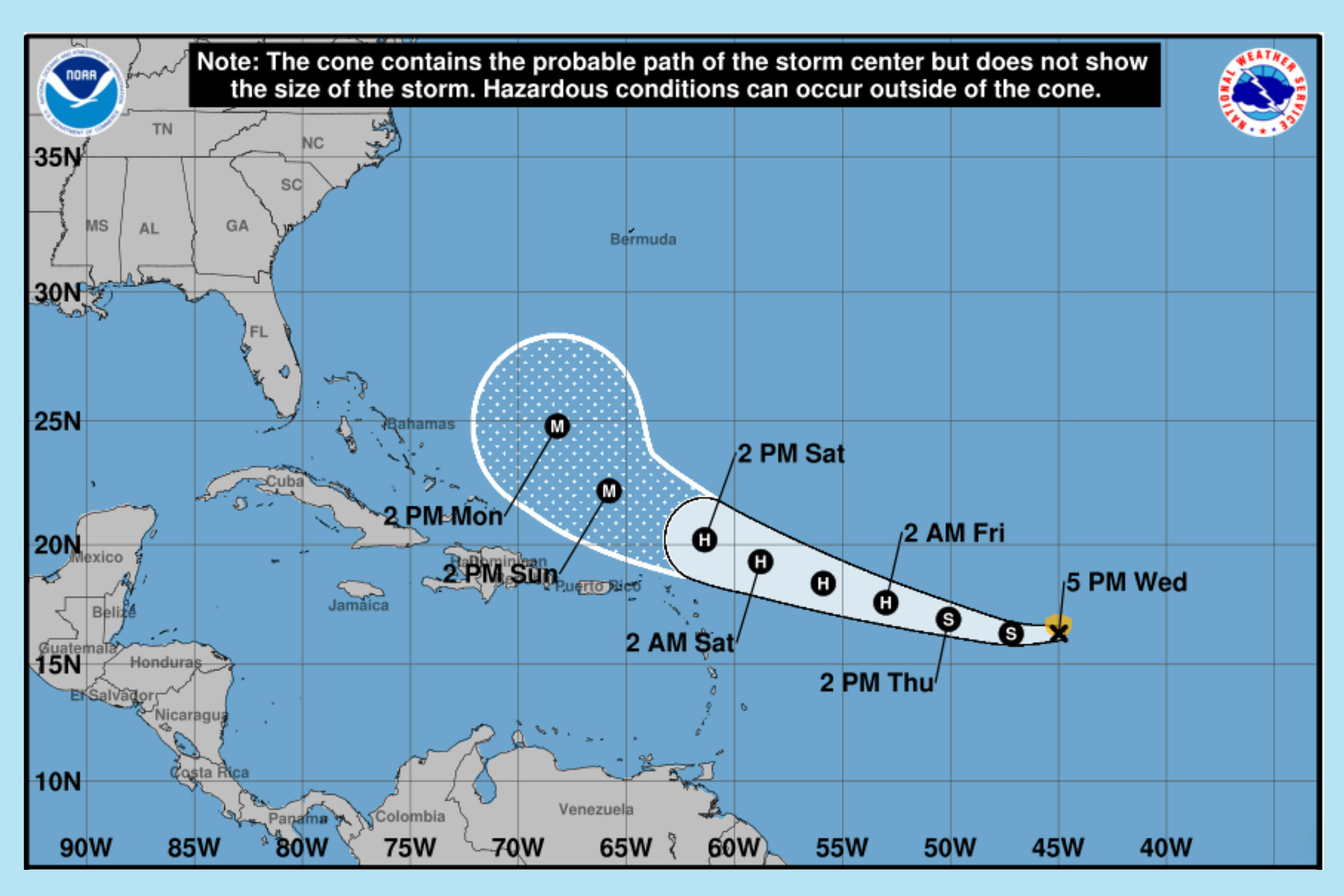 Tropical Storm Erin tracker: Forecast to strengthen into 1st Atlantic ...