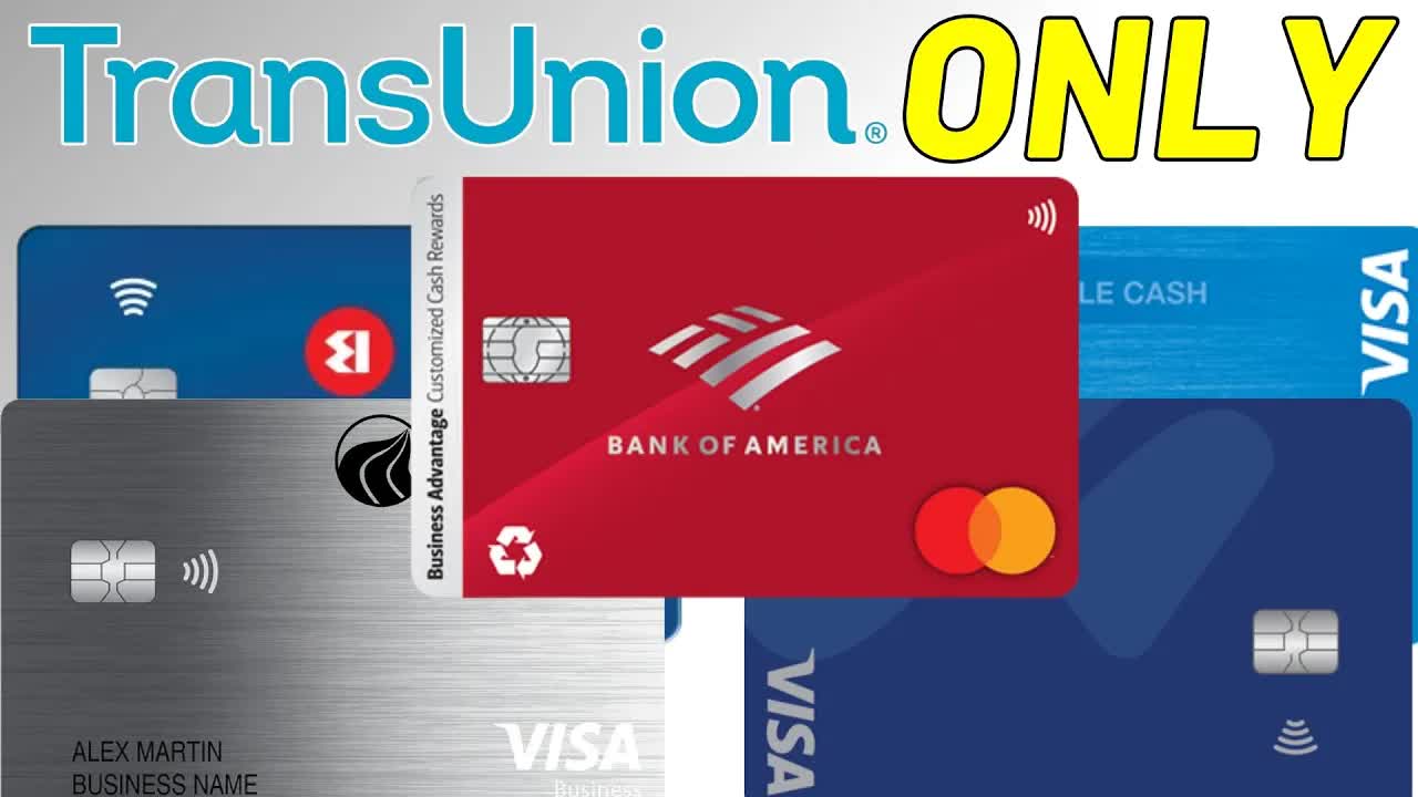 5 Business Credit Cards Pull TransUnion ONLY