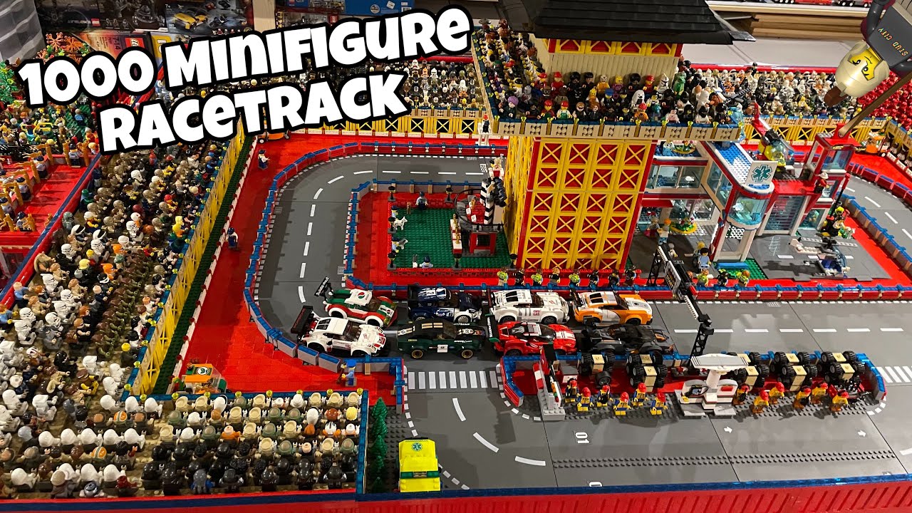 LEGO Racetrack Stadium with Over 1,000 Minifigures