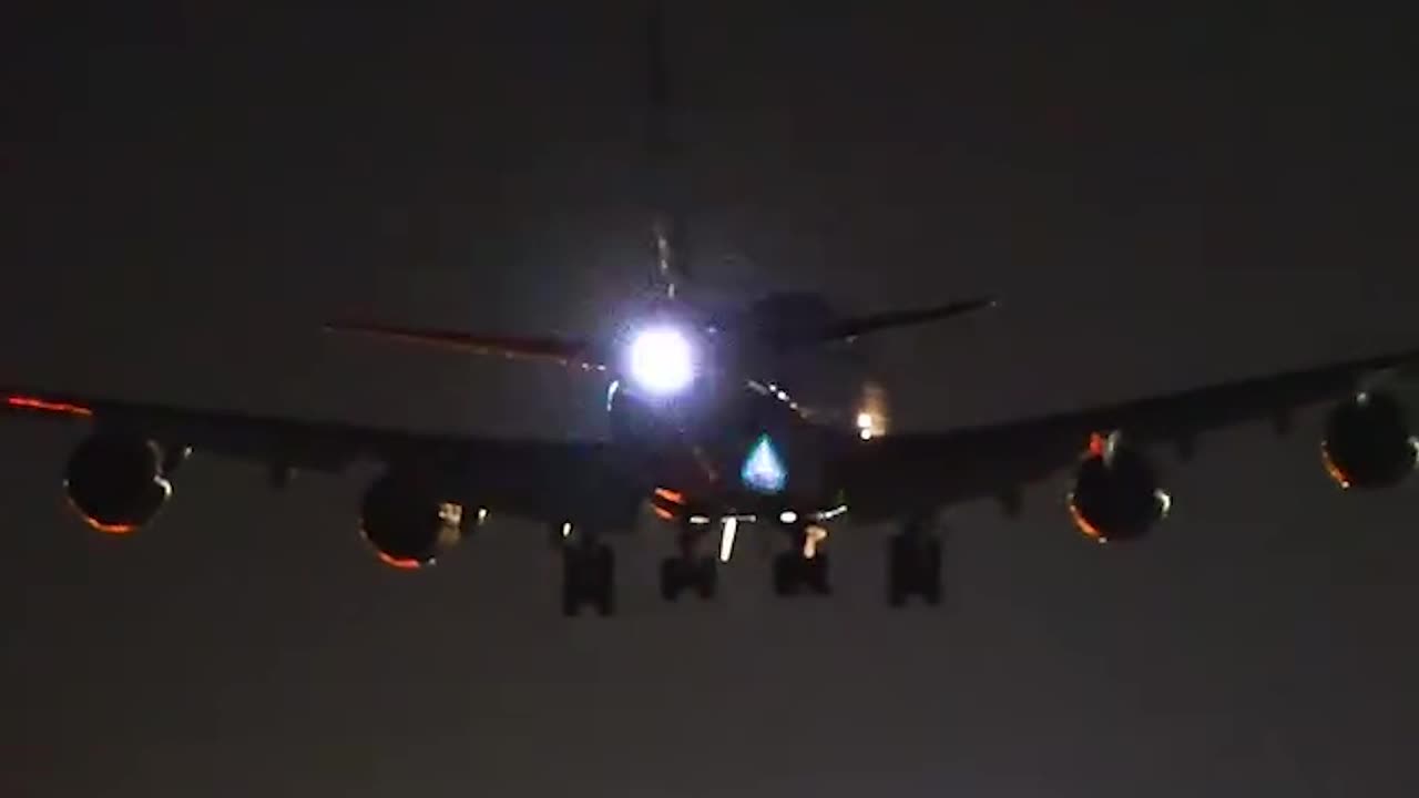 Boeing 747 wing hits runway while landing during typhoon in Taiwan