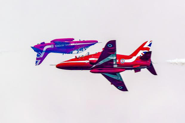 Red Arrows flying over the Island today - flight path and timings