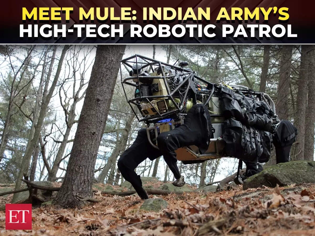 From mountains to jungles, India deploys MULE robot for advanced LoC ...