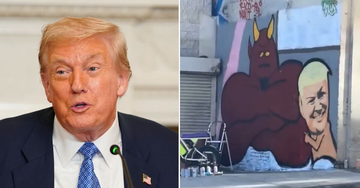 Trump and Satan 'South Park' mural appears in L.A.