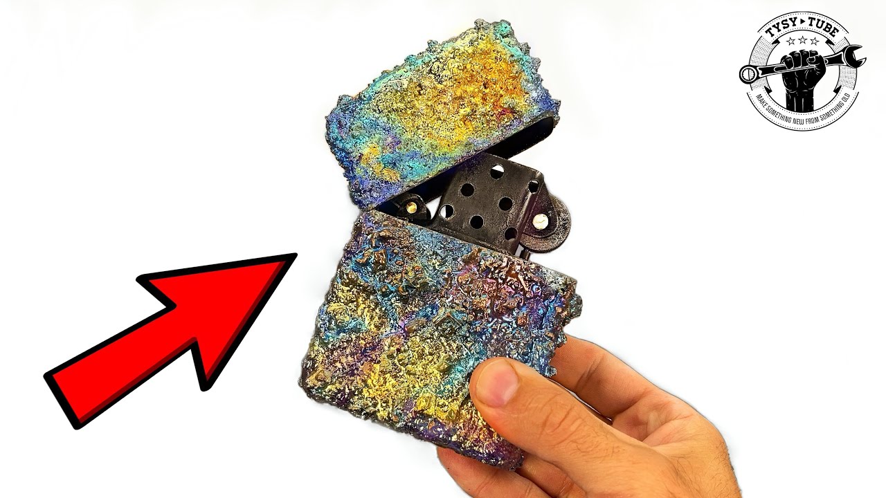 Huge Bismuth Lighter Makeover - ASMR