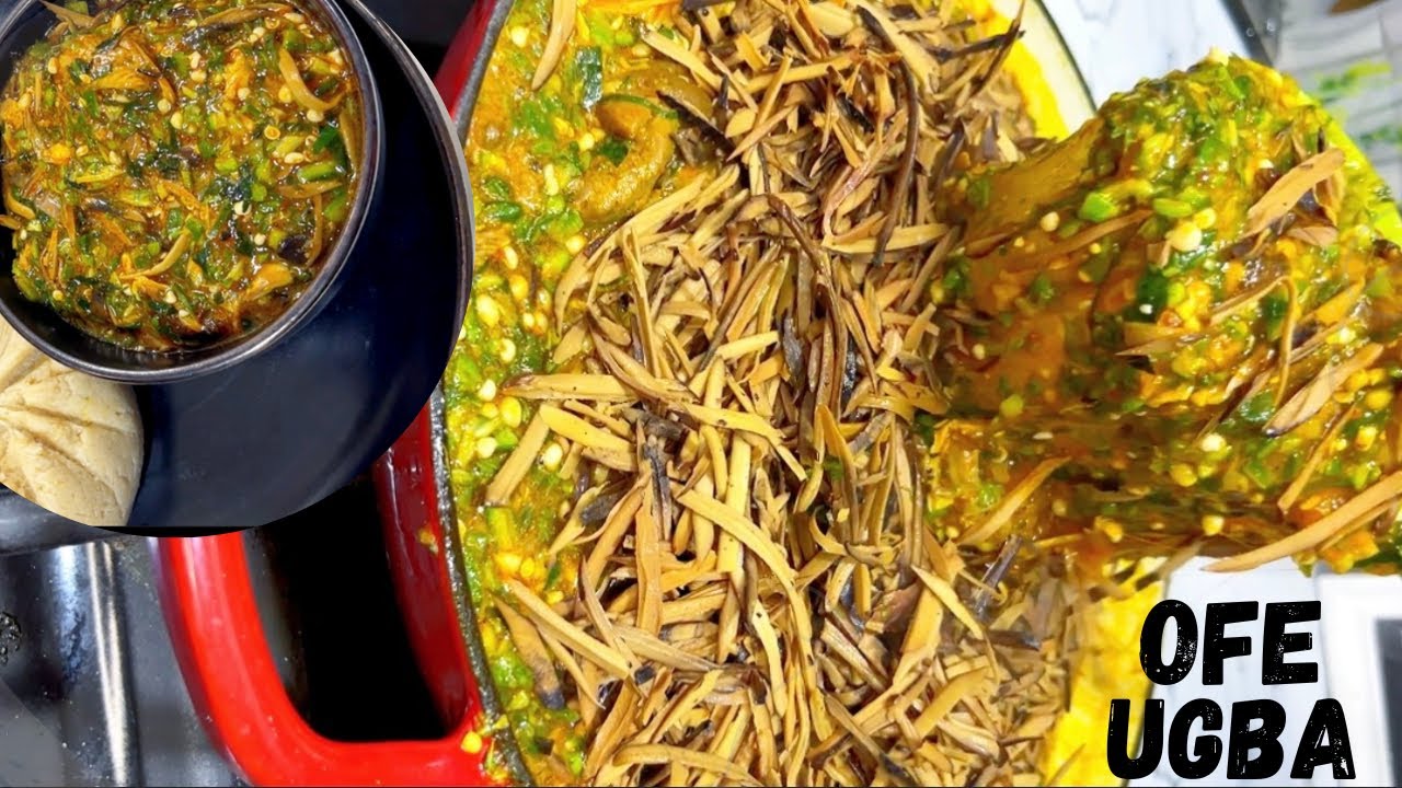 Okro with Ugba Soup Recipe - Ofe Ugba | Part 2
