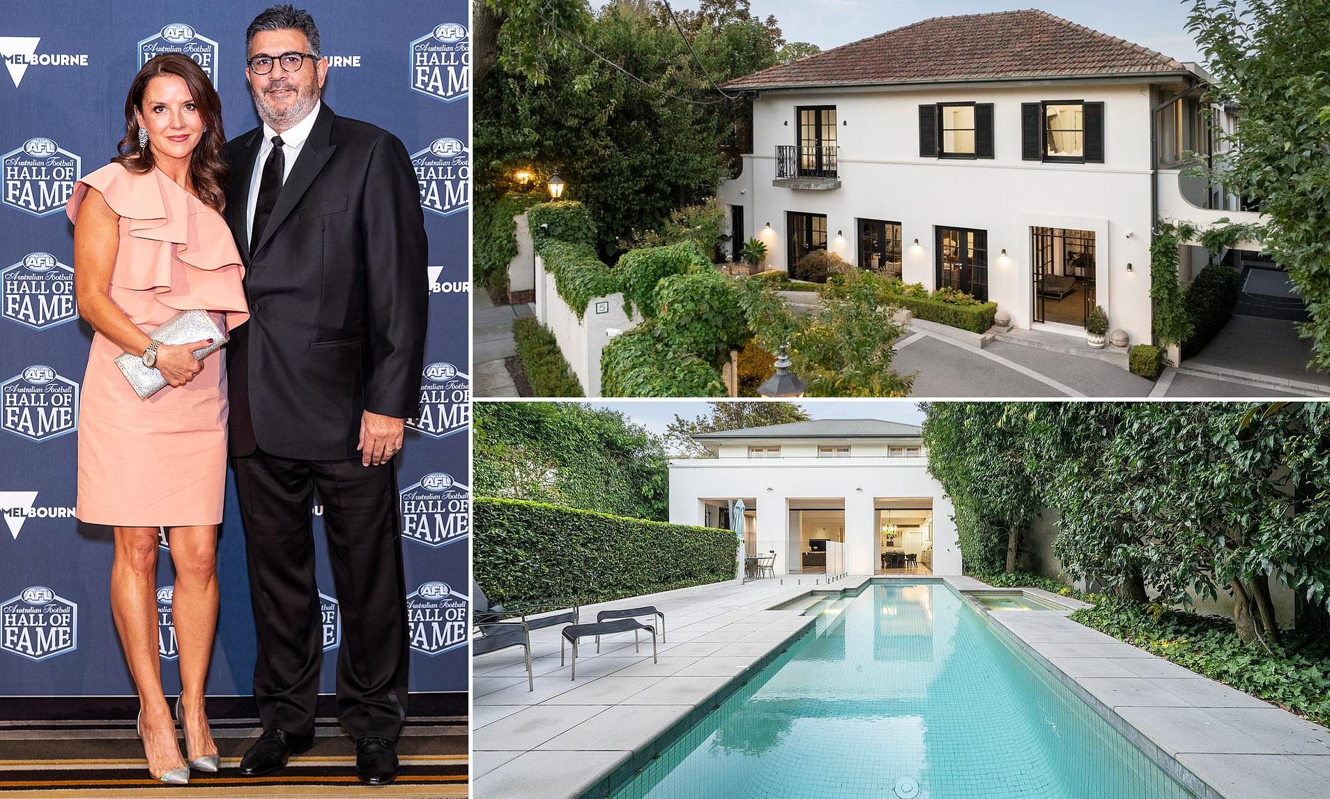 Reckon footy stars make a lot of money? These pics of AFL boss's home prove where the money is at