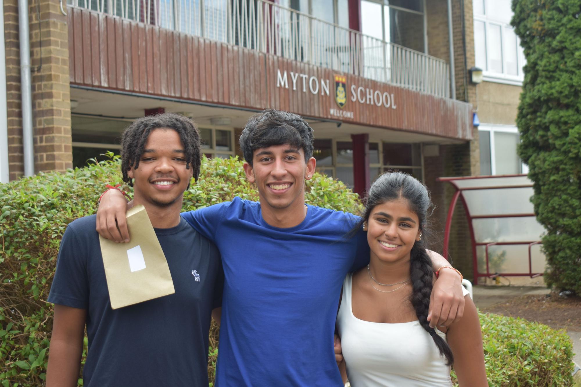 Myton School students celebrate A level results