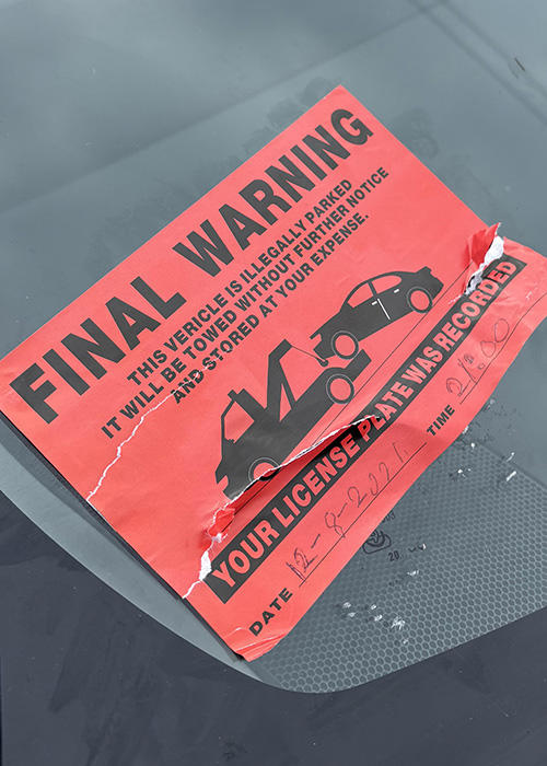 ‘Local crank’ takes the law into their own hands with ‘illegal parking ...