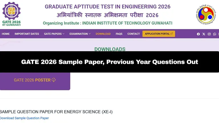 GATE 2026: Sample Paper, Previous Year Questions Released; Here's How ...