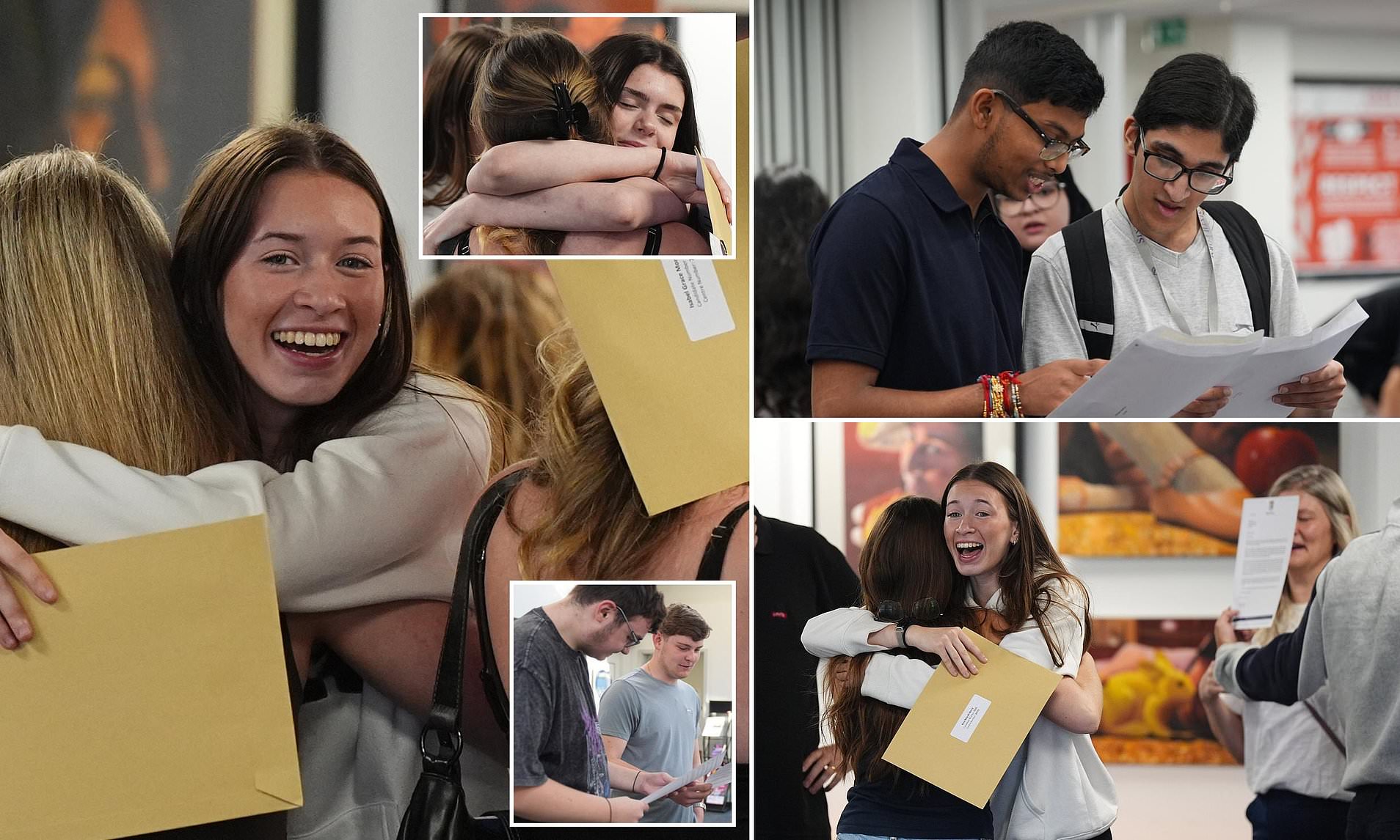 Top A-level grades hit record high outside of Covid pandemic with 28.3% ...