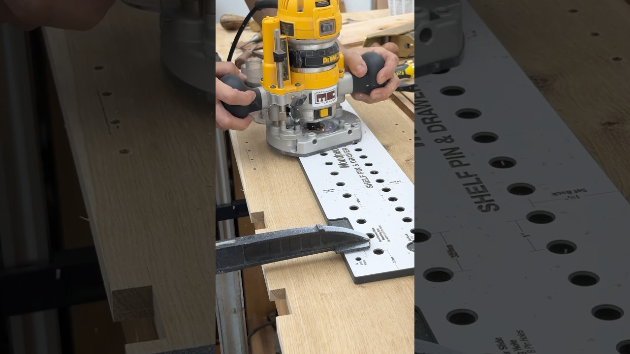 Putting adjustable shelves into a drawer #kitchencabinets #woodworking ...