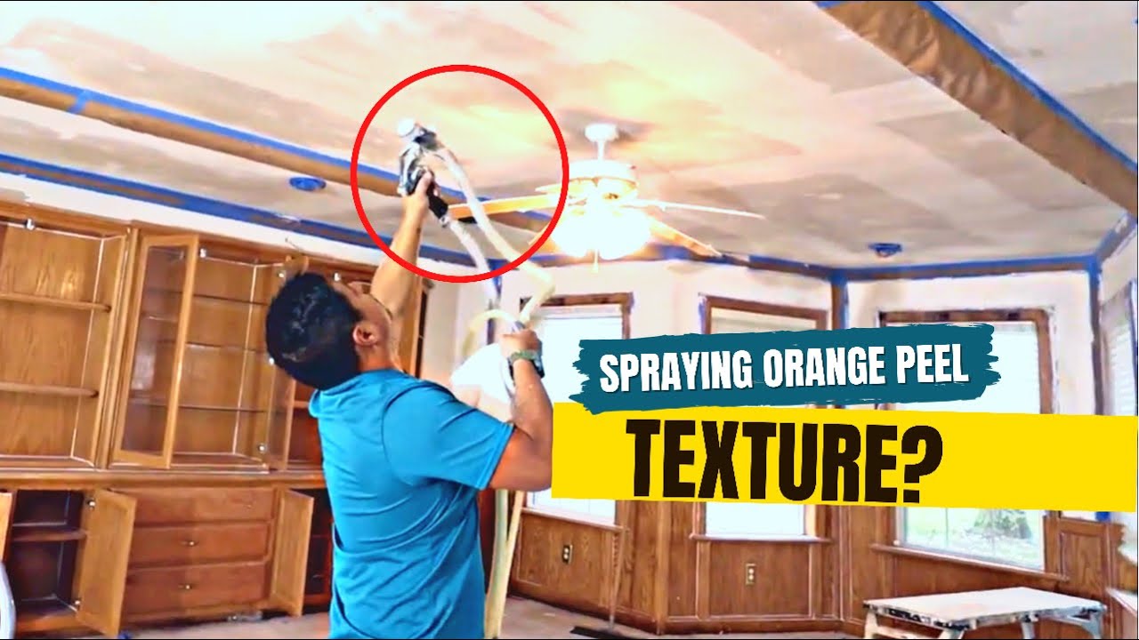 Orange Peel Ceiling Texture - Spraying Texture with the Graco RTX 900 ...