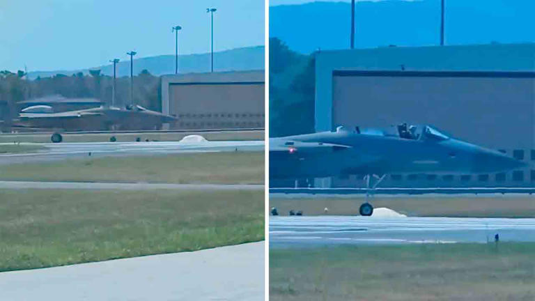 Video: F-15 fighter jet co-pilot accidentally ejected on the runway in ...