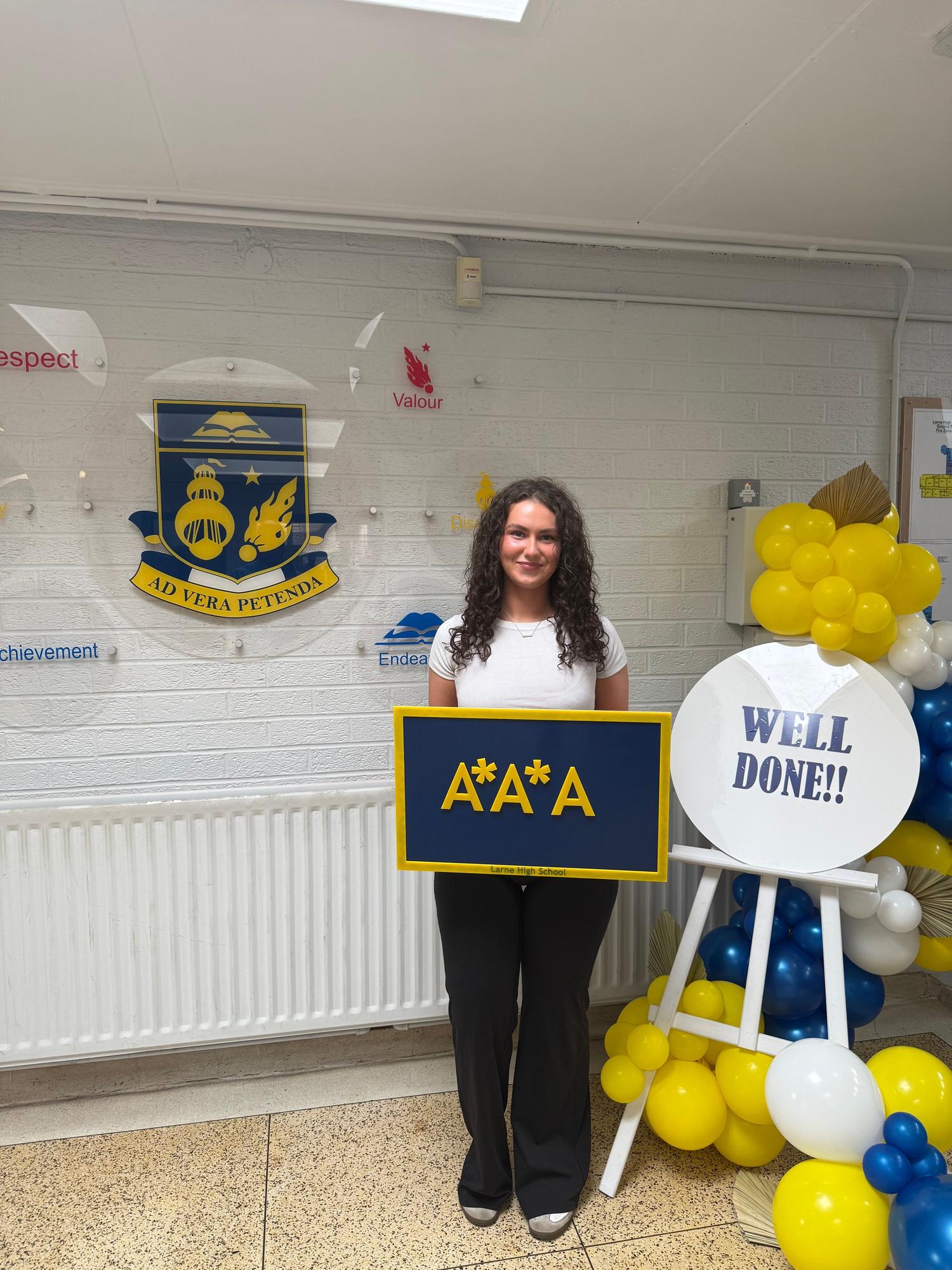 Larne High School celebrates outstanding A Level results