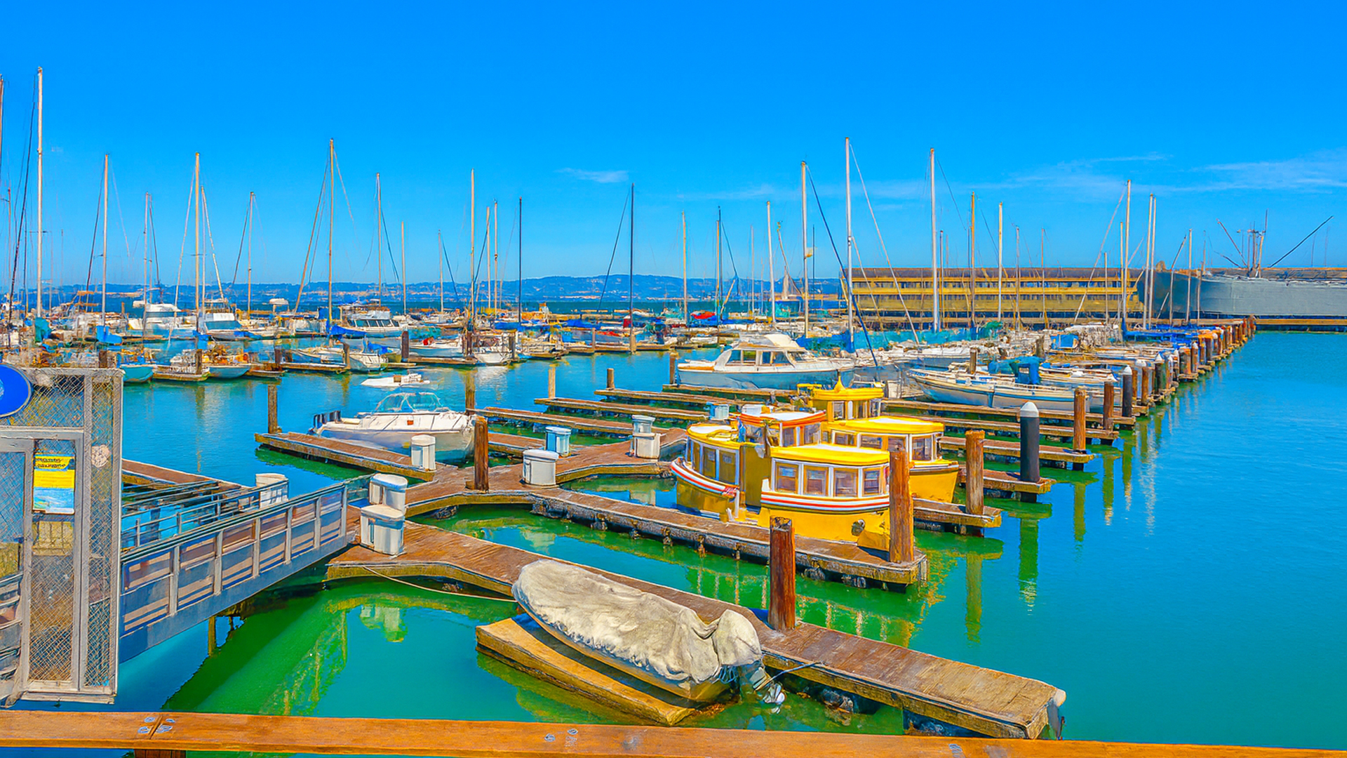 Sunny Day at Pier 39 San Francisco – Fisherman’s Wharf California in 4K