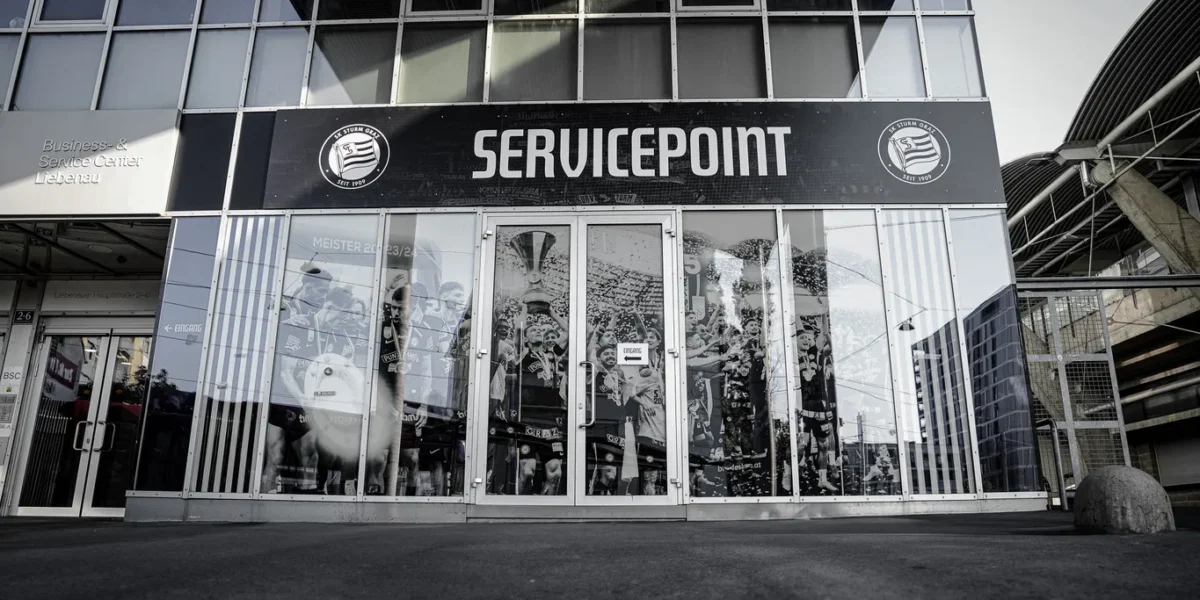 Sturm Graz investiert in neuen Servicepoint