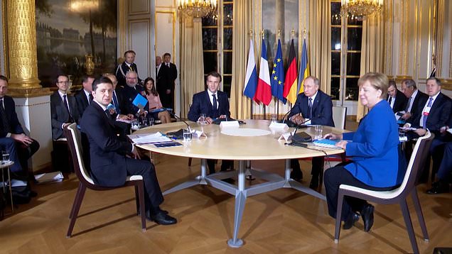 The first and only time Putin and Zelensky have ever met in person