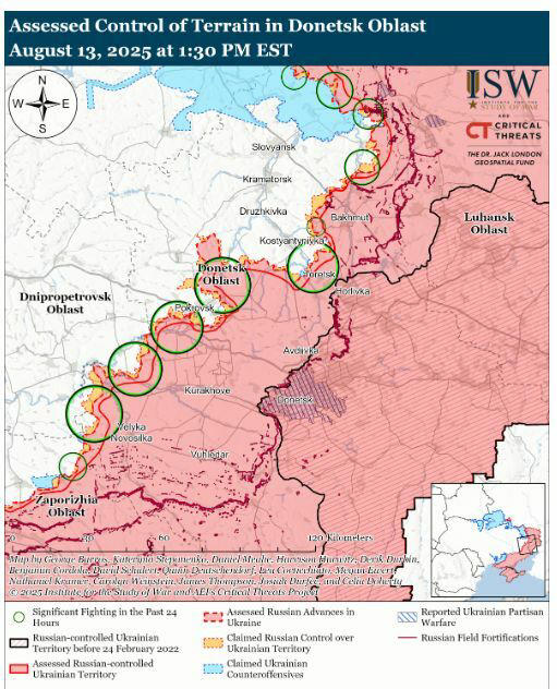 Ucraina, la nuova mappa dopo il vertice in Alaska: dal Donetsk russo a ...