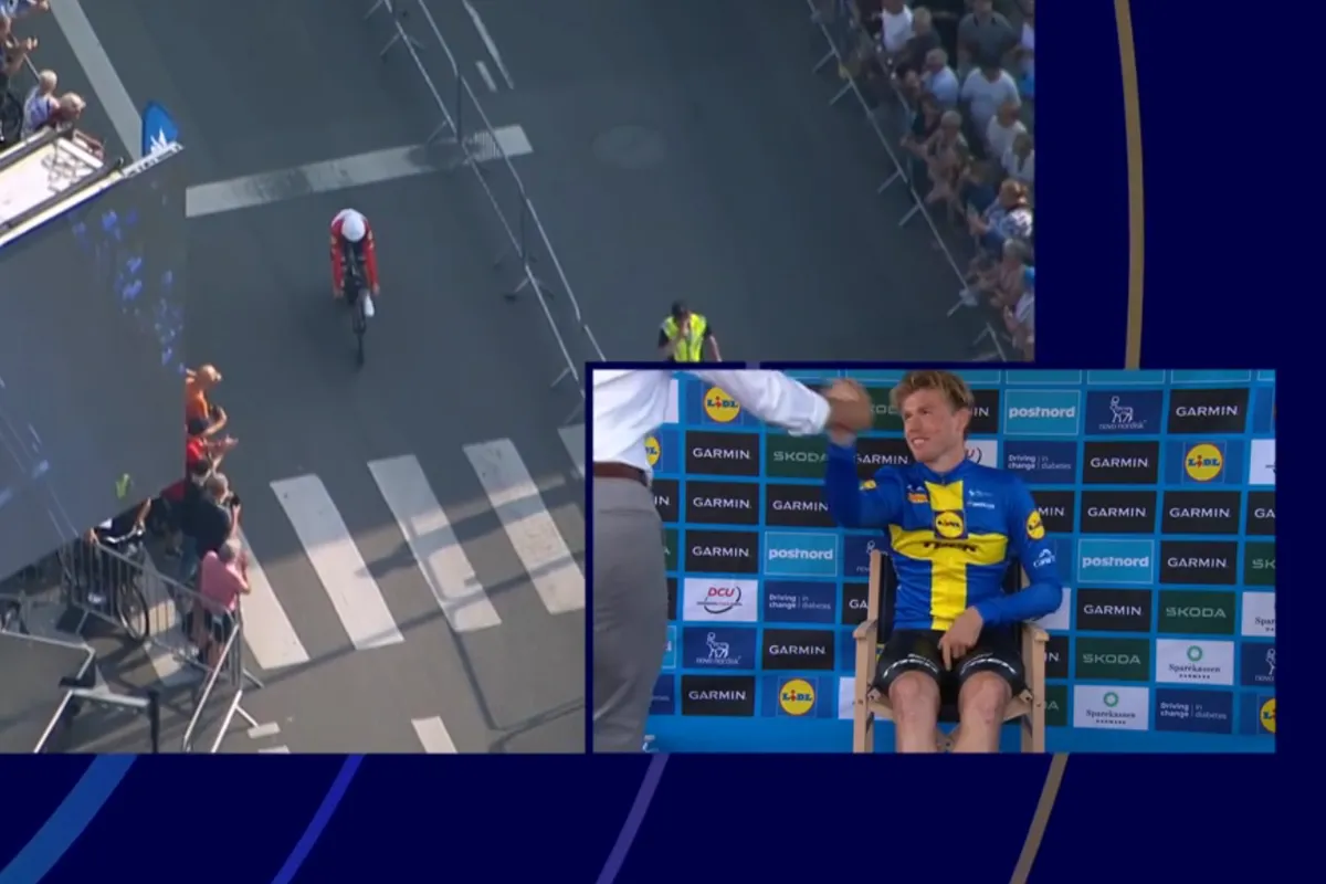 Söderqvist smeert ploegmaat Pedersen in krap 7 kilometer een kwart ...