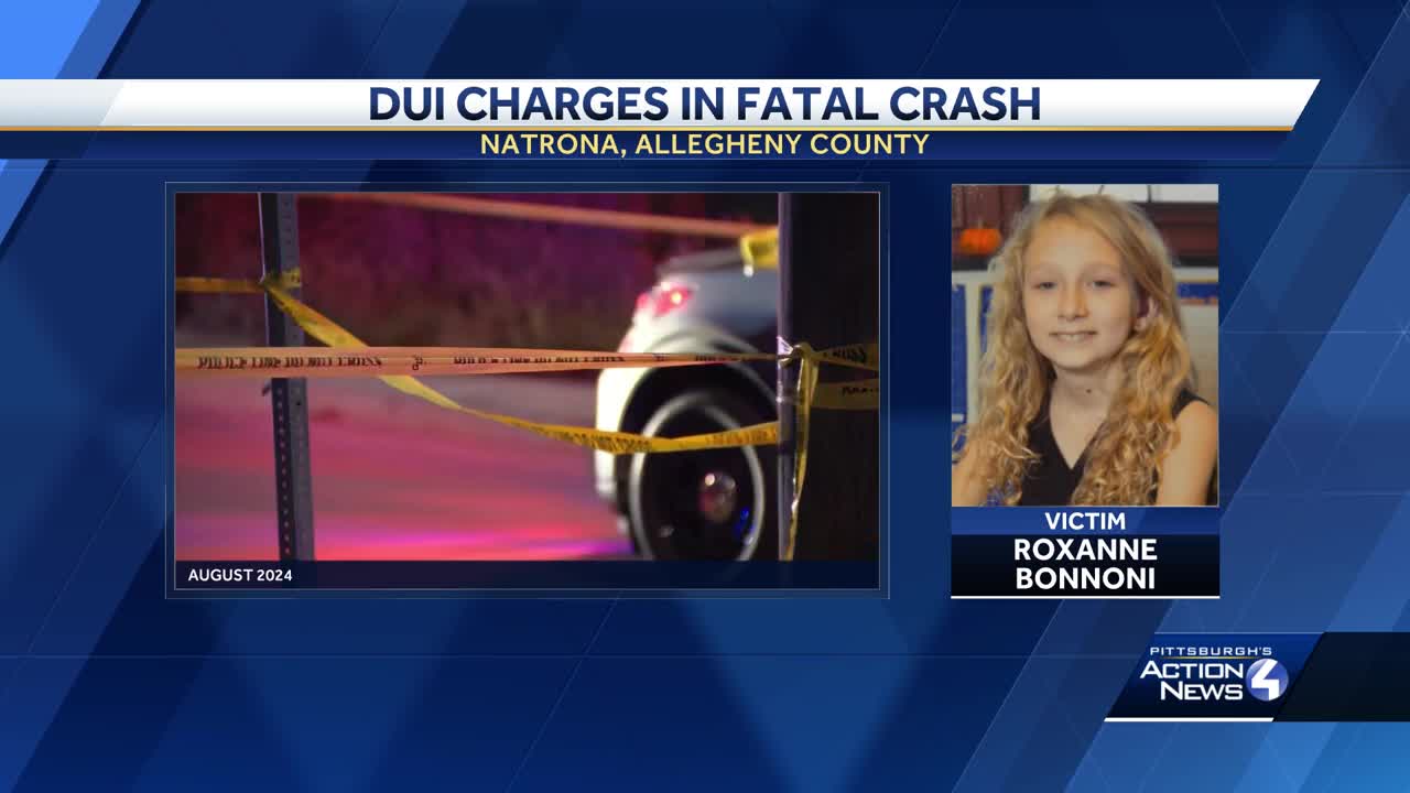 DUI charges filed in crash that killed 11-year-old girl