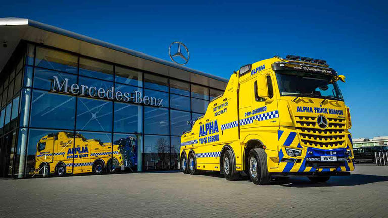627 hk kraft: Britisk selskap mottar Mercedes-Benz Arocs for ekstreme ...