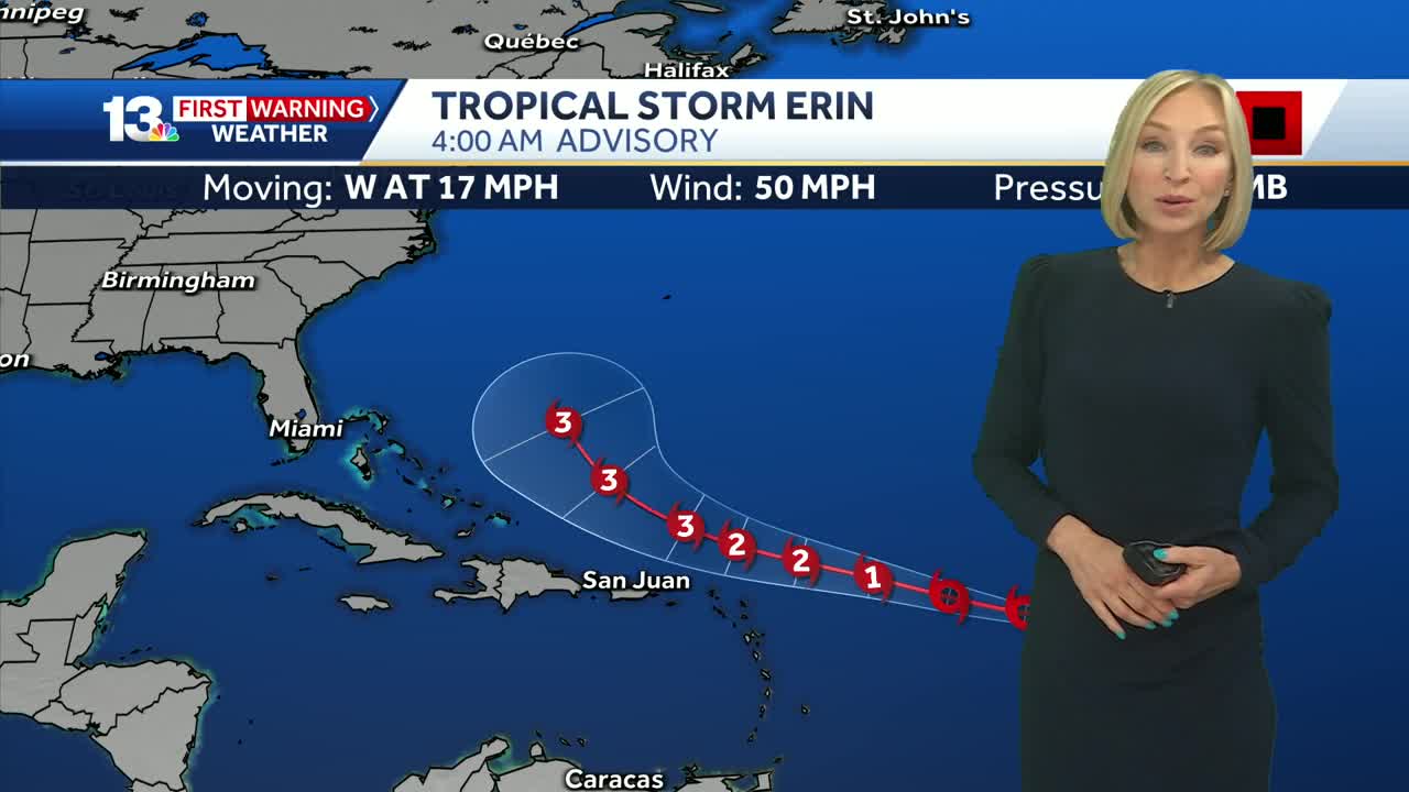 Erin forecast to become a major hurricane as Alabama deals with heavy ...
